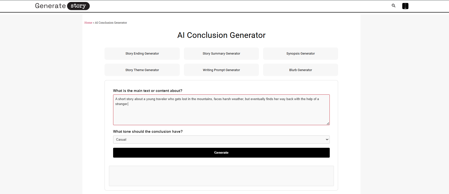 Conclusion Generator [Free, Unlimited]