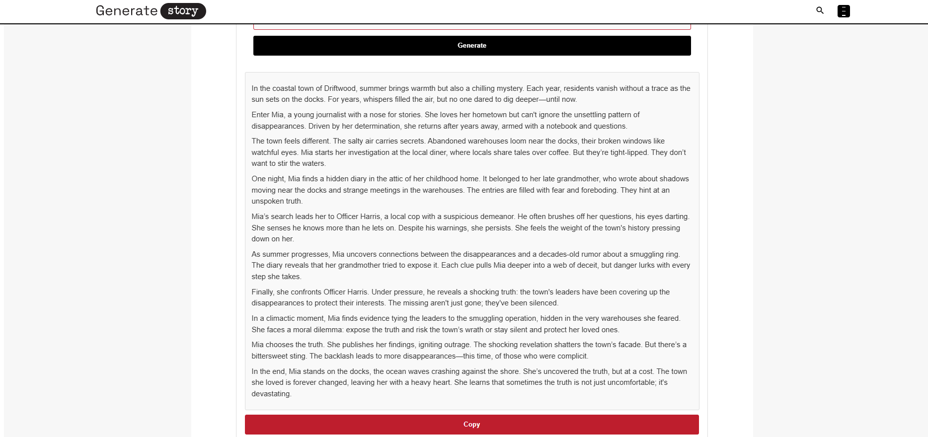 Fiction Storyline Generator [Free, Unlimited] - Generate Story