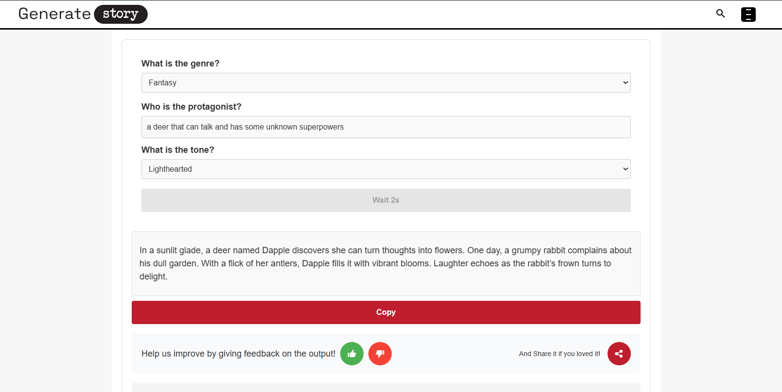 Mini Scenario Generator [Free, Unlimited] - Generate Story