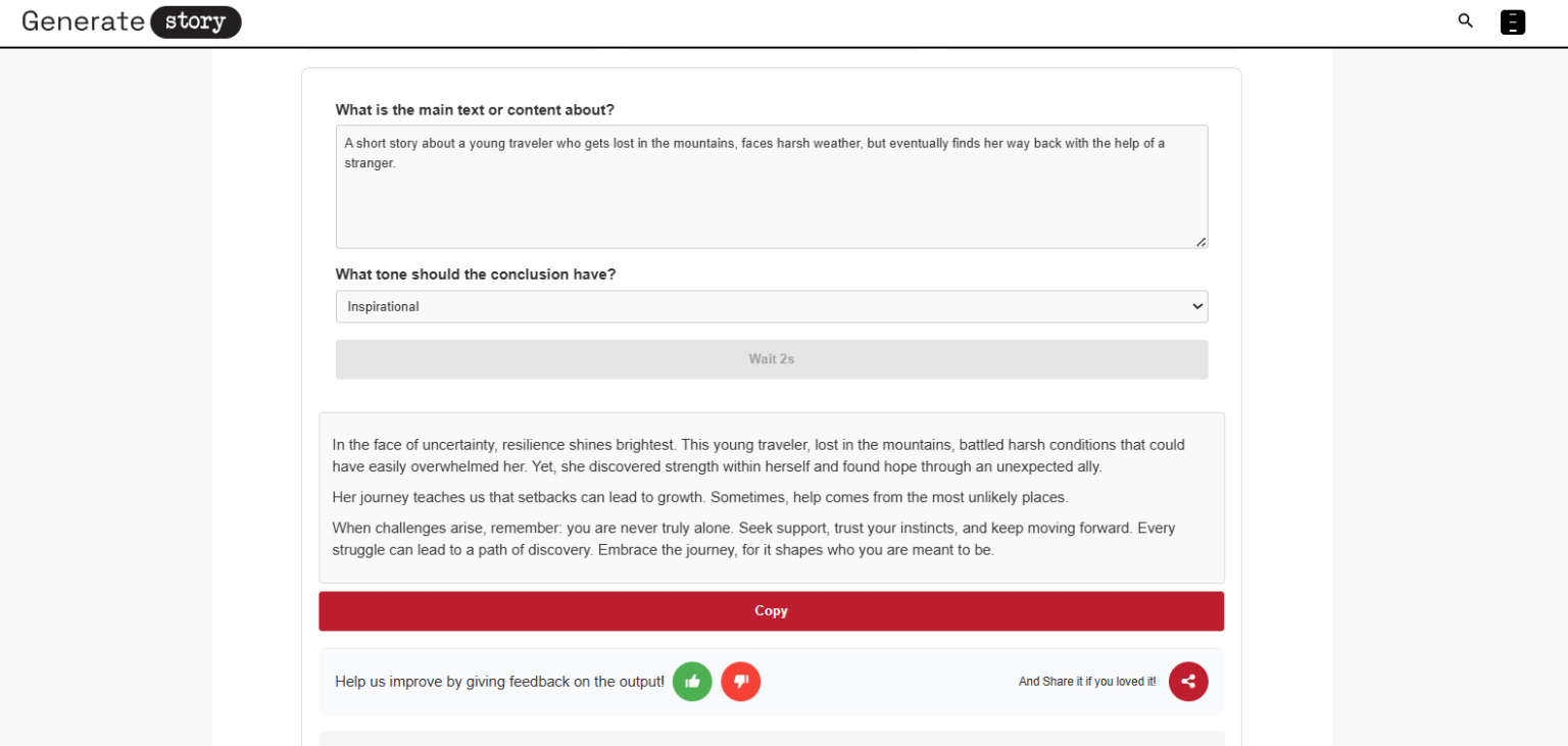 Conclusion Generator [Free, Unlimited]