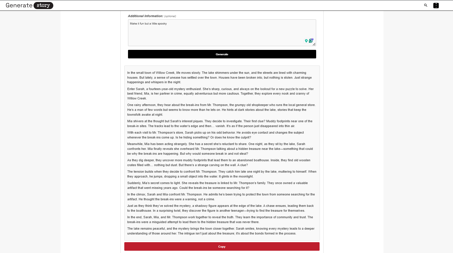AI Mystery Plot Generator [Free, Unlimited] - Generate Story