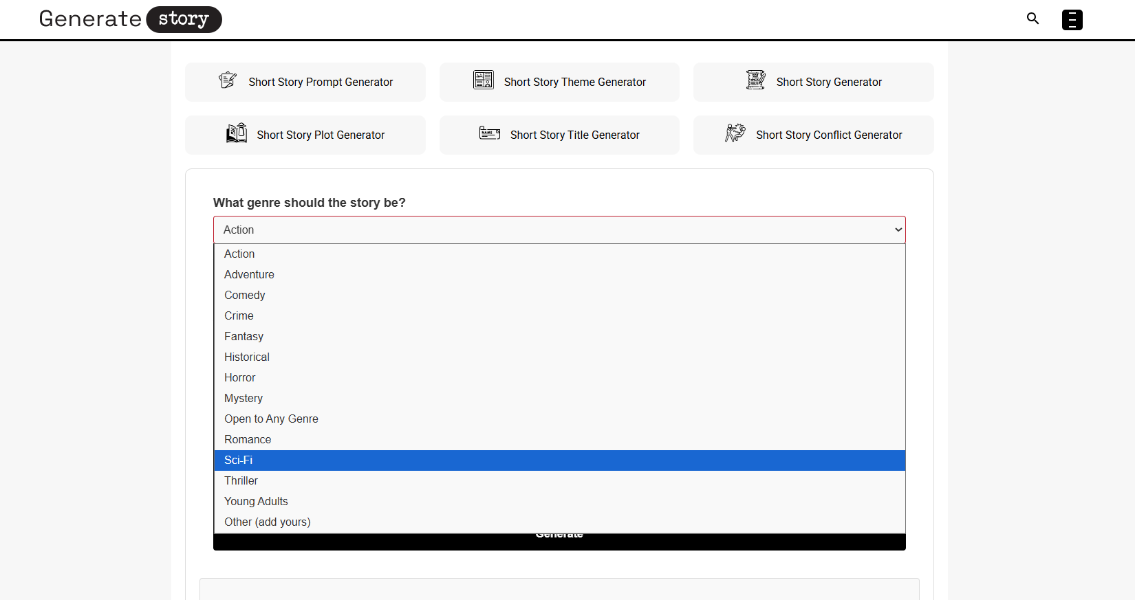 Short Story Idea Generator [Free, Unlimited] - Generate Story