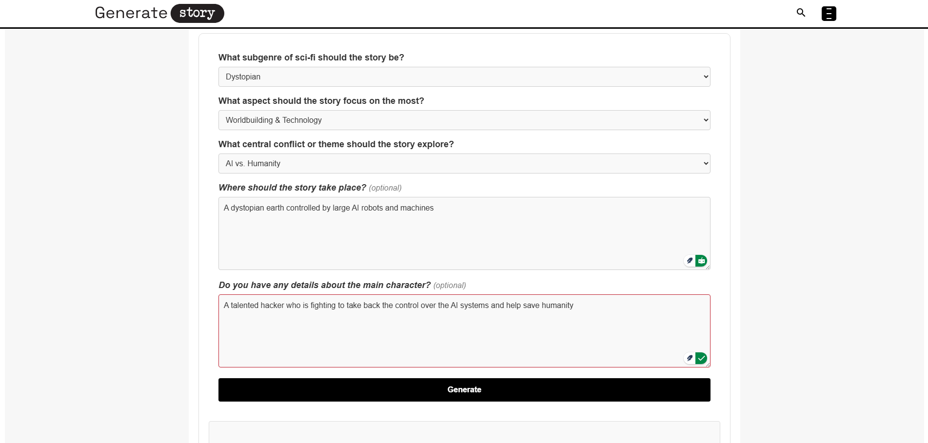 Sci-Fi Plot Generator [Free, Unlimited] - Generate Story