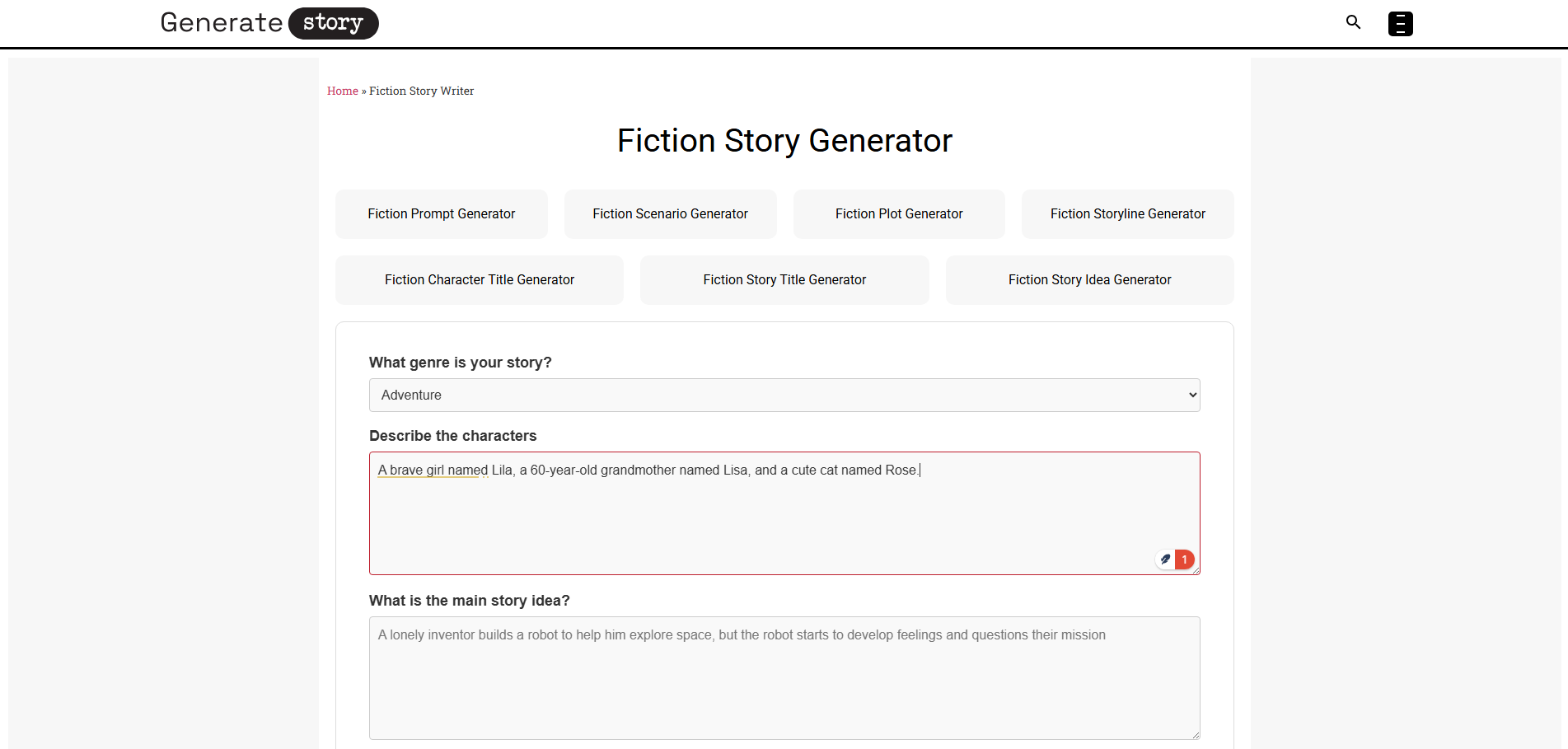 Fiction Story Writer [Free, Unlimited]